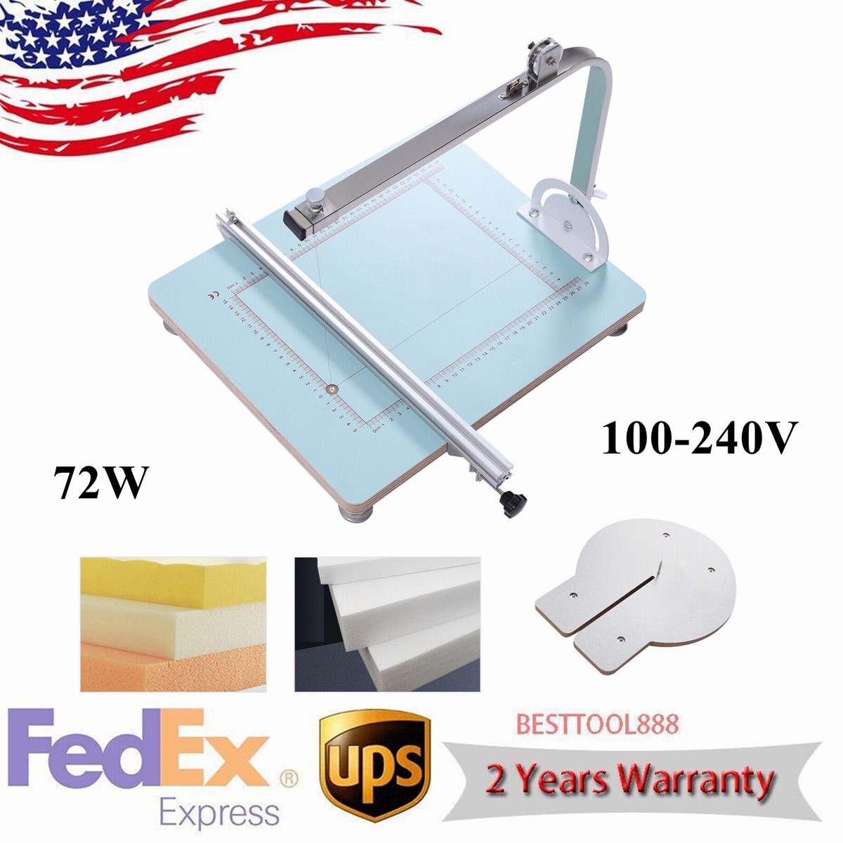 Foam Shaping And Sculpting Tabletop Hot Wire Foam Cutter – 72W Portable ...