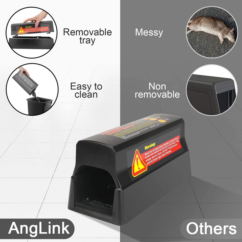 Electronic Mouse Trap Victor Control Rat Killer Pest Electric Rodent ...