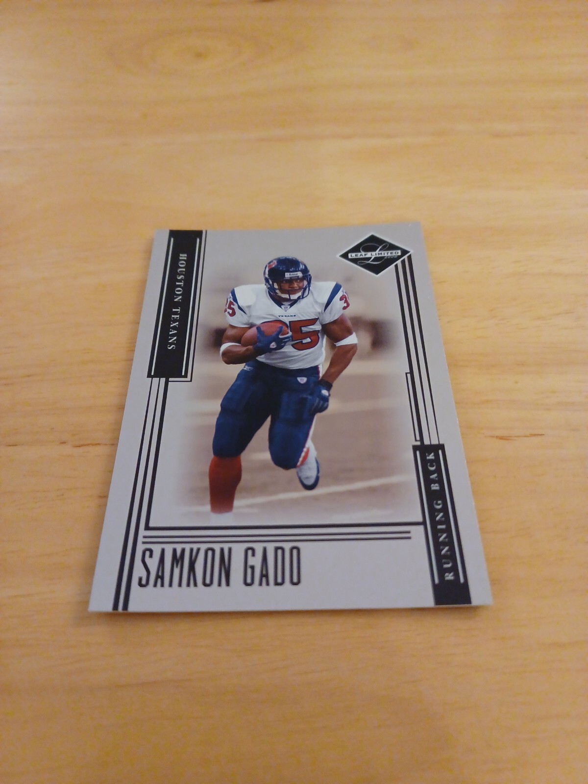 2006 Leaf Limited Football #71 Samkon Gado #rd/799 Houston Texans ...