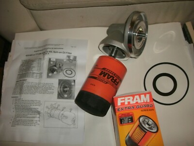 TRIUMPH TR6 OIL FILTER CONVERSION KIT / ADAPTOR KIT W FILTER,CONVERT TO ...