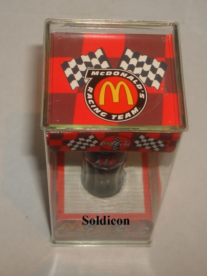 Coke Coca-Cola McDonald's Mini Miniature 3.5" Soda Bottle Kyle Petty ...