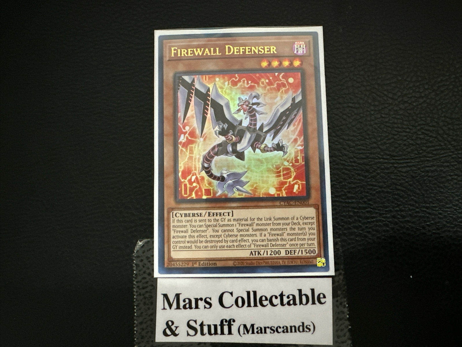 Yu-Gi-Oh! TCG Firewall Defenser Cyberstorm Access CYAC-EN001 1st ...