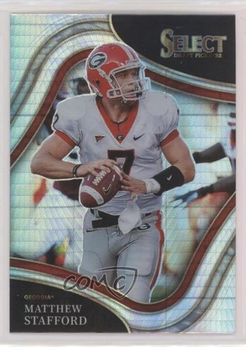 2022 Panini Select Draft Picks Field Level Hyper Prizm Matthew Stafford ...