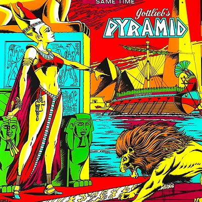 Gottlieb Pyramid Pinball Machine Game Backglass ORIGINAL NOS | eBay