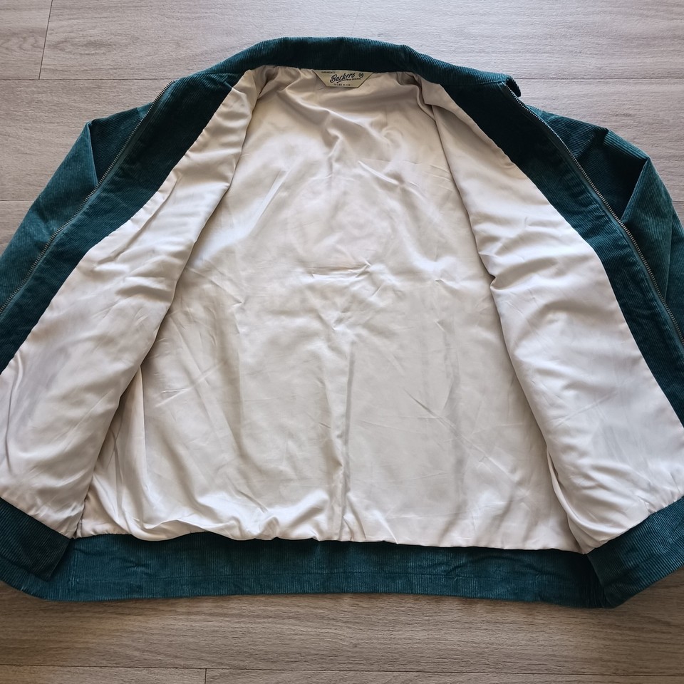 Vintage 50s Repro INDIAN CAVERNS Corduroy Work Jacket Chainstitch GREEN ...