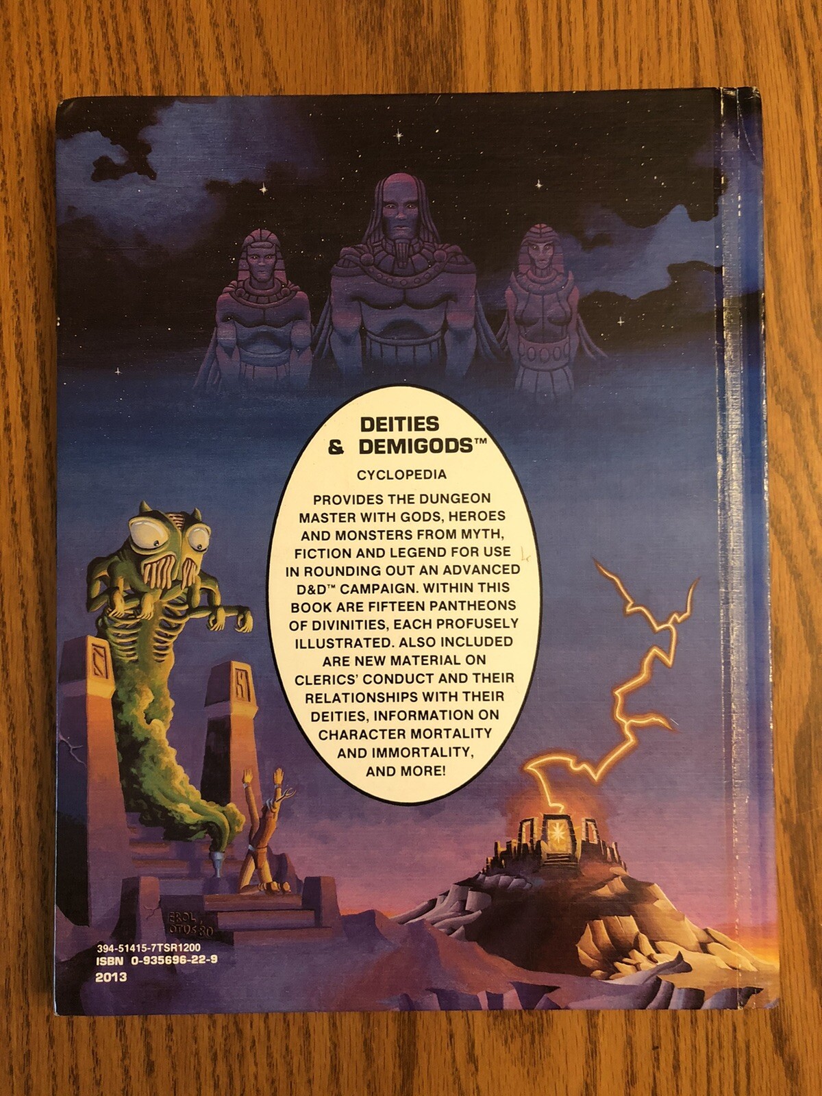 DEITIES & DEMIGODS 4th print 1st Edition Dungeons & Dragons 1980 Near ...