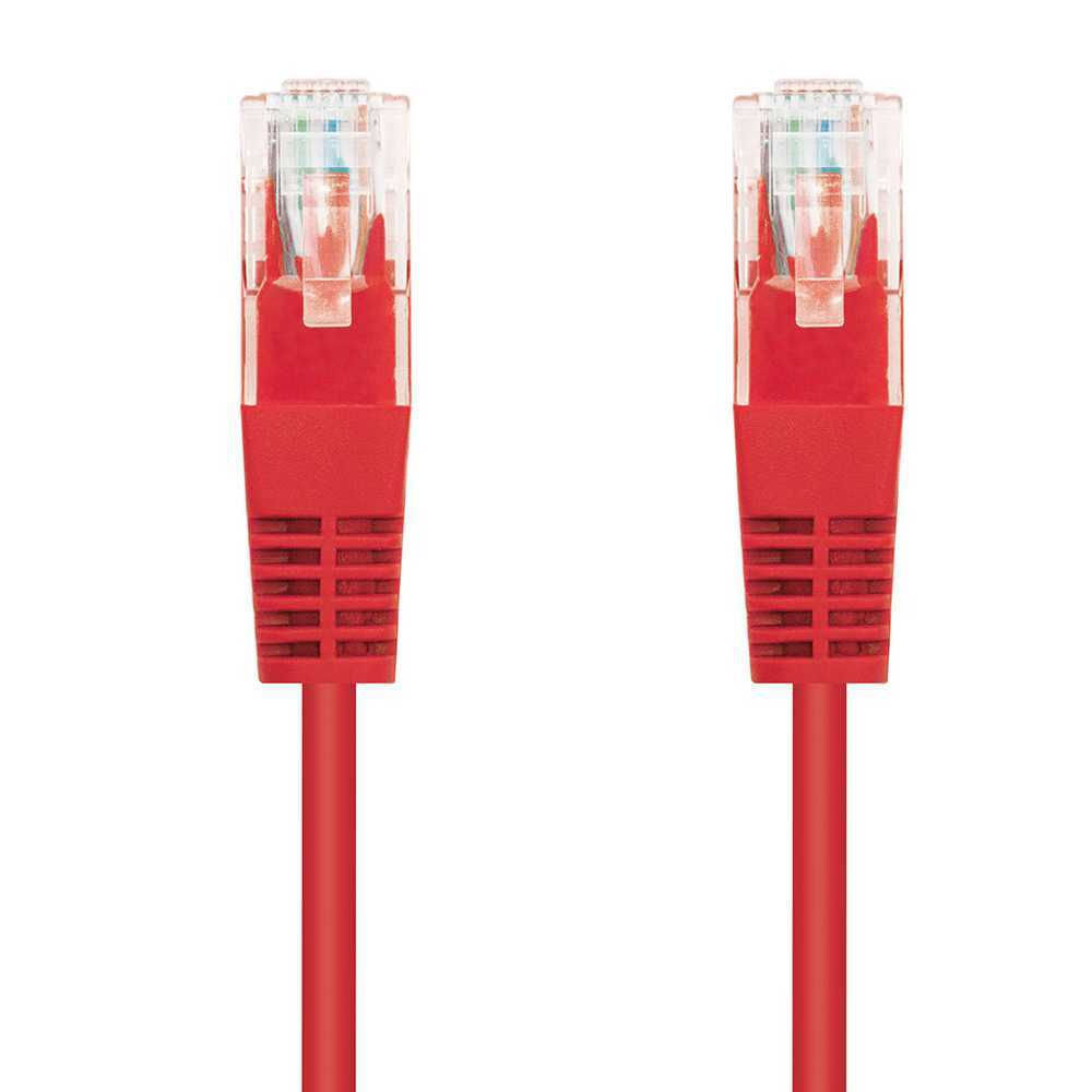 Nanocable Ethernet Kabel RJ45 Datenkabel Male Rot 10.20.0403-R 3m Cat.6 ...