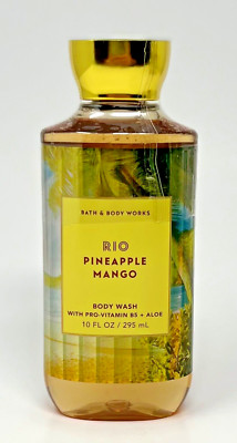 1 BATH BODY WORKS RIO PINEAPPLE MANGO BODY WASH SHOWER GEL ALOE VITAMIN ...