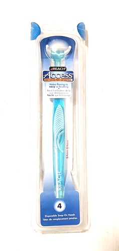 Reach Access FLOSSER Aqua Ocean Blue Handle 1 + 3 Refills Disposable ...