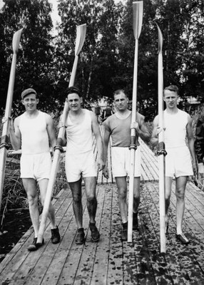 The German Coxed Four Summer Olympics - Rowing 1952 OLD PHOTO | eBay