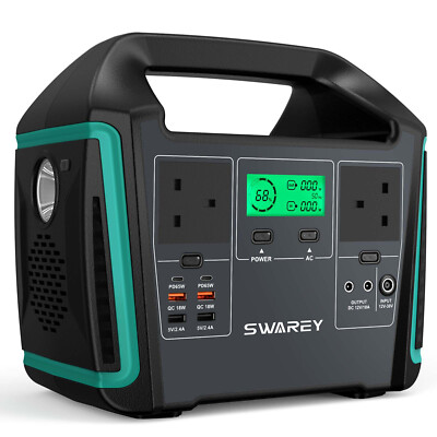 SWAREY 725.7Wh 1000W Solar Power Generator Station Energy Source ...