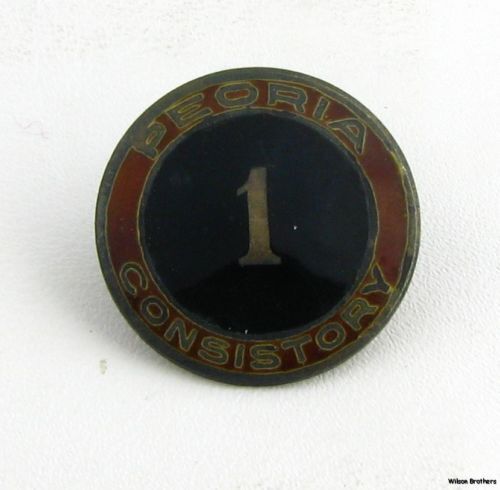 Scottish Rite Peoria Consistory Vintage 1 Pin Member Lapel Masonic ...