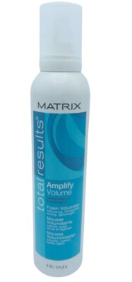 MATRIX TOTAL RESULTS AMPLIFY VOLUME FOAM HAIR VOLUMIZER 9 OZ FULL ...