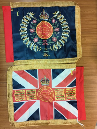 The Royal Berkshire Regiment miniature 1st Bn Regimental/King's colours ...