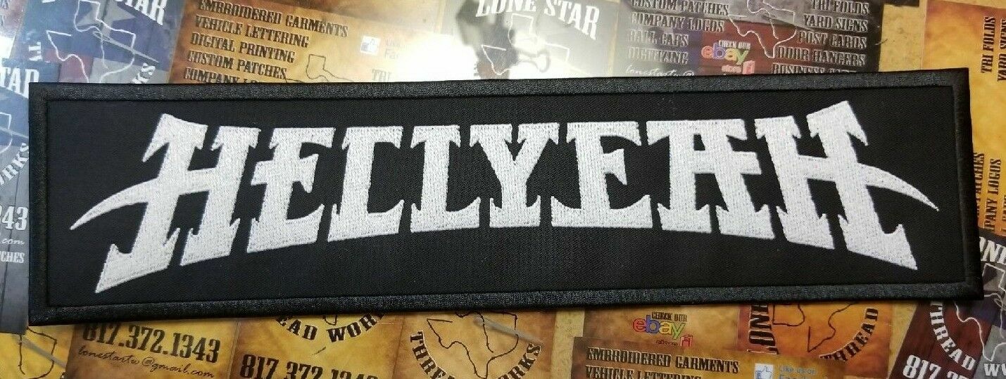 LARGE EMBROIDERED HELLYEAH HEAVY METAL BAND PATCH (Please Read Ad) | eBay