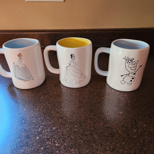 Rae Dunn Artisan Magenta DIsney Cinderella Princess frog Olaf Coffee ...