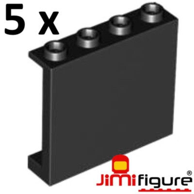 NEW 5 x LEGO Panel 1x4x3 with Side Supports Black 60581 Genuine Bulk ...