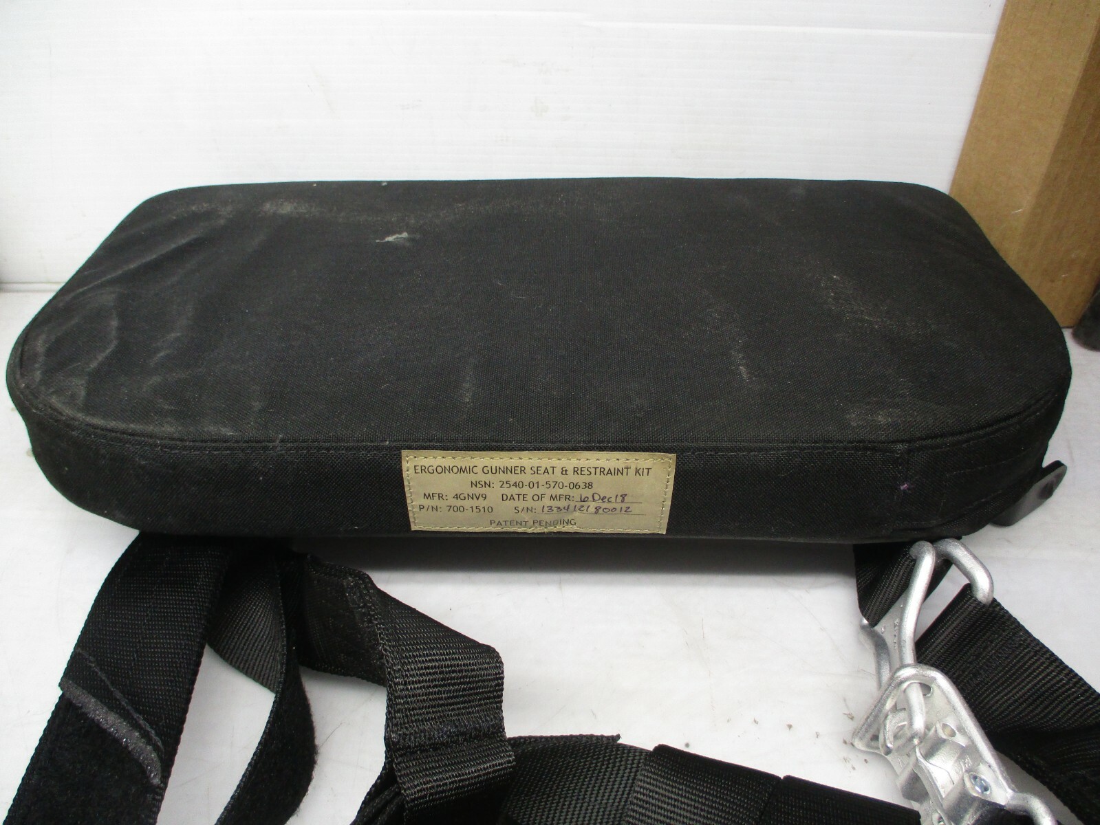 Gunner's Seat and Restraint Kit 2540-01-570-0638 700-1510 | eBay