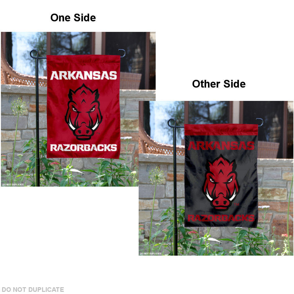 Arkansas Razorbacks Red and Black Garden Flag and Yard Banner | eBay