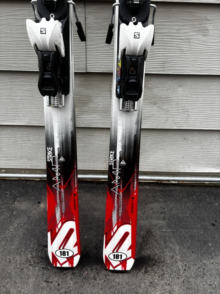 K2 Amp Strike Skis w/ Salomon L 10.0 Bindings - GREAT CONDITION! "All ...