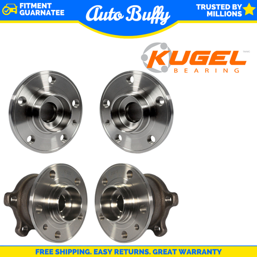 Front Rear Wheel Bearing & Hub Assembly Kit For 2010-2017 Volvo XC60 ...