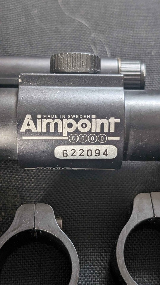 Original Aimpoint 3000 Red Dot with Original Leupold Scope Rings Black ...
