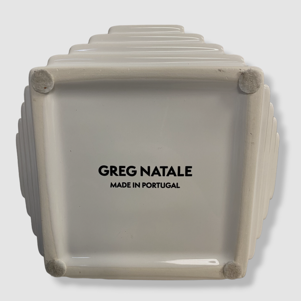 $240 GREG NATALE White Electric Dreams Ceramic Flower Vase | eBay