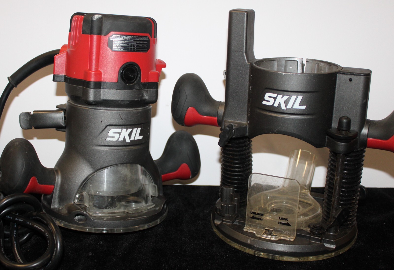 SKIL RT1322-00 14 Amp Plunge & Fixed Base Digital Corded Router Combo ...