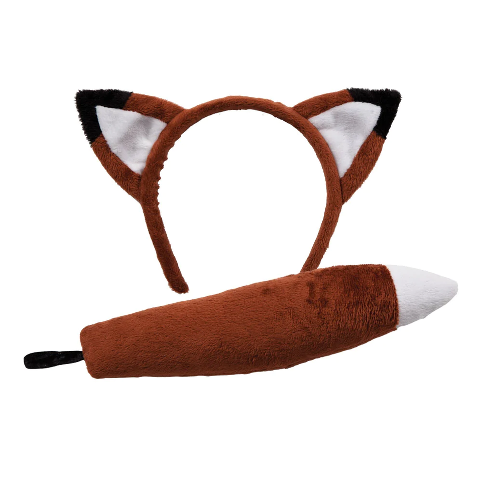Kids Animal Ears Tail Zoo Girls Boys Fancy Dress Outfit Accessory Set ...
