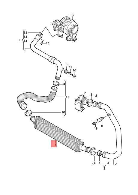 Genuine AUDI A4 Avant S4 quattro Charge Air Cooler 8W0145805A | eBay