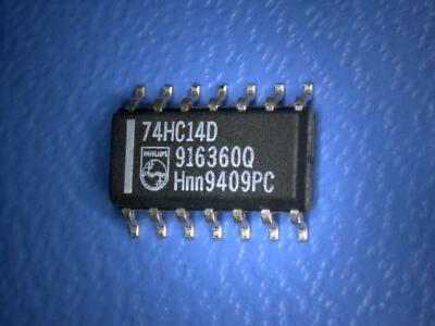 PHILIPS 74HC14D 14-PIN SOIC IC hex inverter schmitt trigger new Qty-50 ...