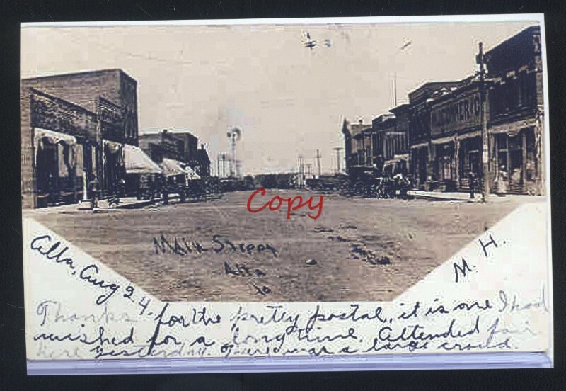 REAL PHOTO ALTA IOWA DOWNTOWN MAIN STREET SCENE STORES POSTCARD COPY | eBay