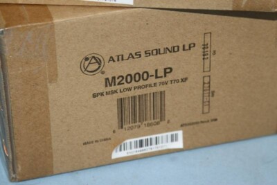 Atlas Sound | M2000-LP | Dual 2"x4" Low-Profile 70V Sound Masking ...