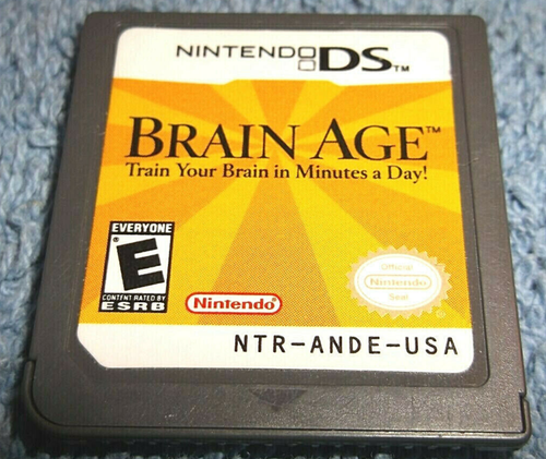 BRAIN AGE - TRAIN YOUR BRAIN IN MINUTES A DAY - NINTENDO DS 2006 - GAME ...