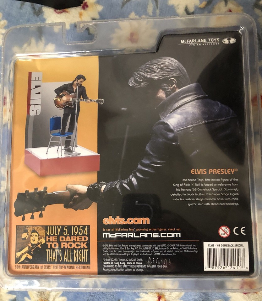 Elvis Presley ‘68 Comeback Special Doll McFarlane Toys BRAND NEW In Box ...