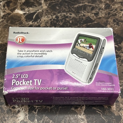 Radio Shack 2.5” Vintage LCD Pocket TV NEW IN BOX | eBay