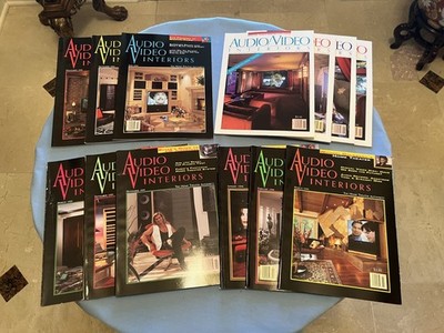 AUDIO VIDEO INTERIORS Magazines Lot of 13 Circa 1993 - 1996 | eBay