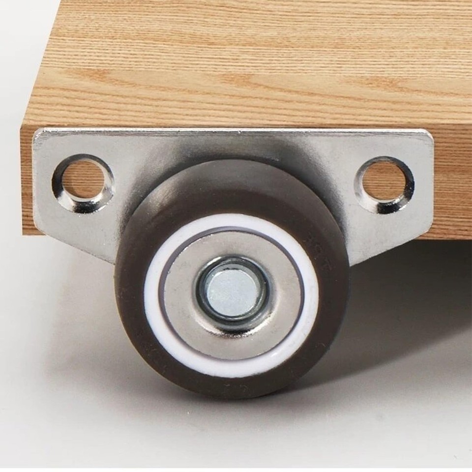 mini Side Mount casters Small Low Profile Caster Wheel, Rigid Fixed Non ...