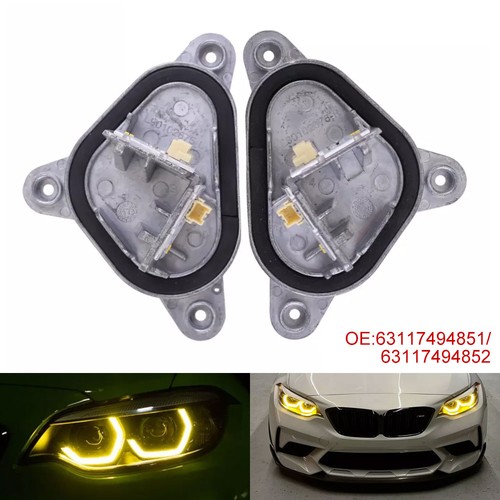 For BMW 2 Series F23 F22 F87 M2 LCI 2018-2021 Yellow Angel Eyes DRL LED ...