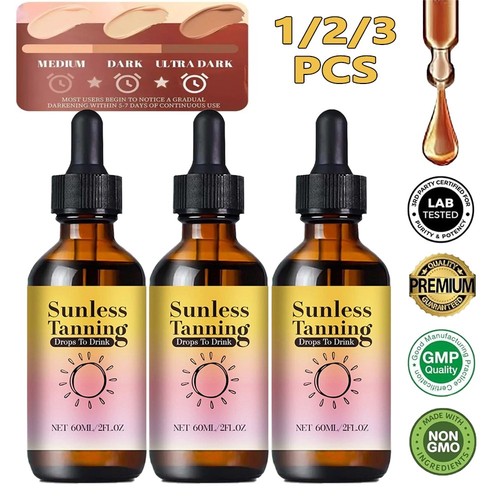 Drinkable Sunless Tanning Drops To Drink Oral Drink Fast Natural 60ml ...