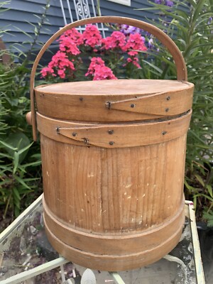 Primitives - Wooden Firkin Sugar Bucket