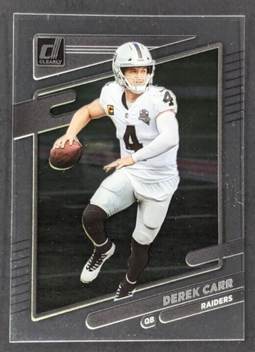 Derek Carr 2021 Panini Clearly Donruss #28 Football NFL Card Raiders QB ...