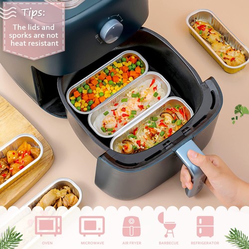 Mini Loaf Pans With Lids 100 Pack 6.8oz Mini Cake Pans Rectangle ...