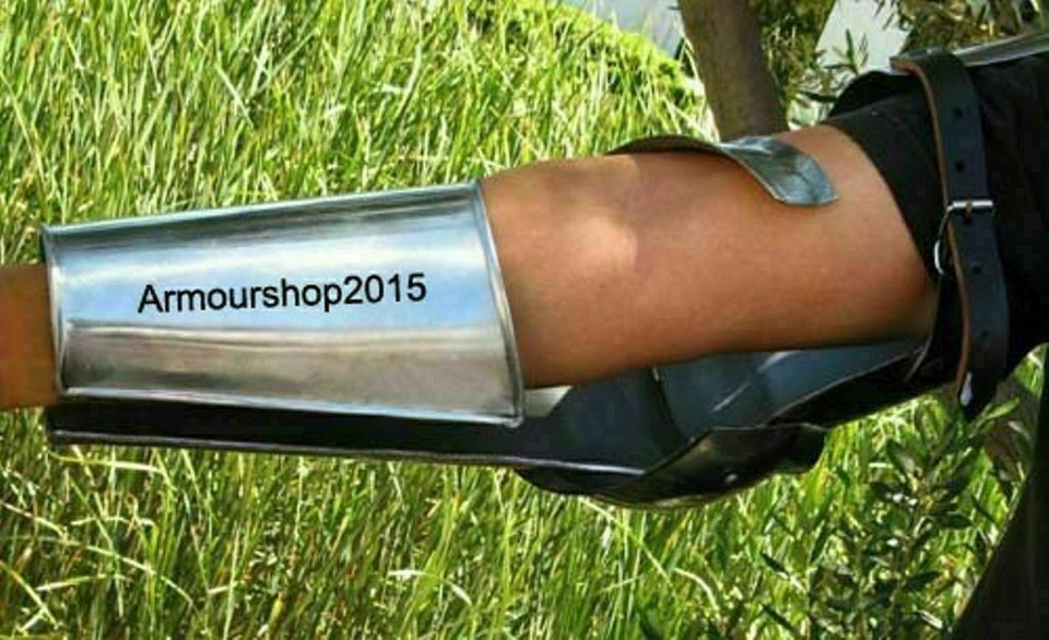 Medieval Arm Guard 20" Knight Steel Medieval Arm Guard Armor Costume ...
