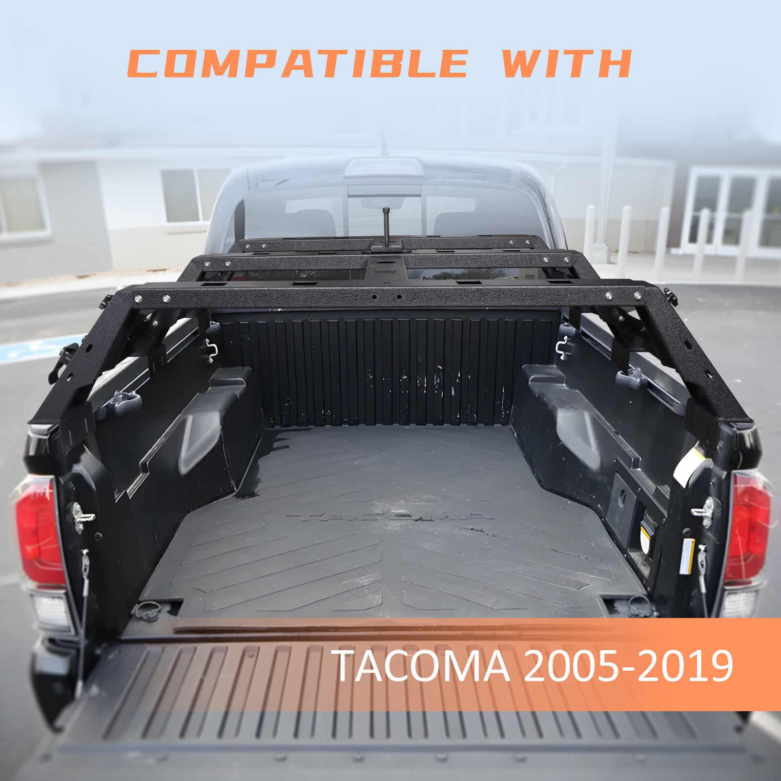 Steel High Bed Rack Truck Luggage Carrier For 2005-2023 Toyota Tacoma ...