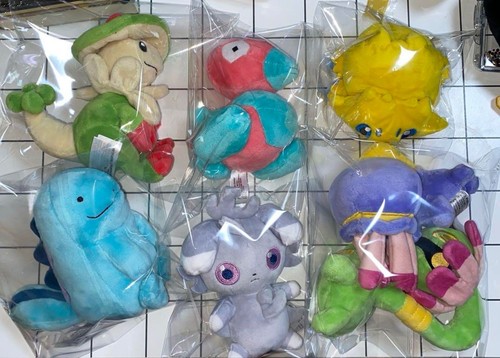 Pokemon Fit Plush Toy Lot - Nuzleaf, Lileep, Quagsire, Politoed, Espurr ...