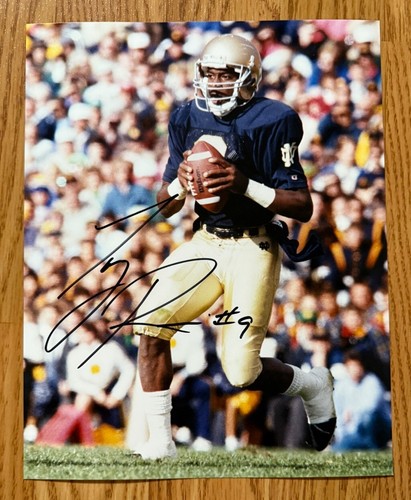 Notre Dame Football Autograph Photo Tony Rice 8x10 | eBay