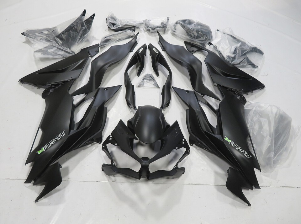 For Kawasaki Ninja ZX6R ZX636 2019-2023 Black Painted Fairing Kit ABS ...