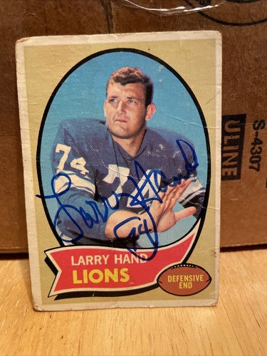 Larry Hand -Appalachian State- Detroit Lions Autographed Card | eBay