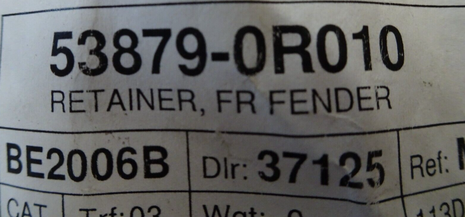 NEW TOYOTA OR LEXUS 2 PCS Front Fender & Bumper Cover Clip & Pins 53879 ...